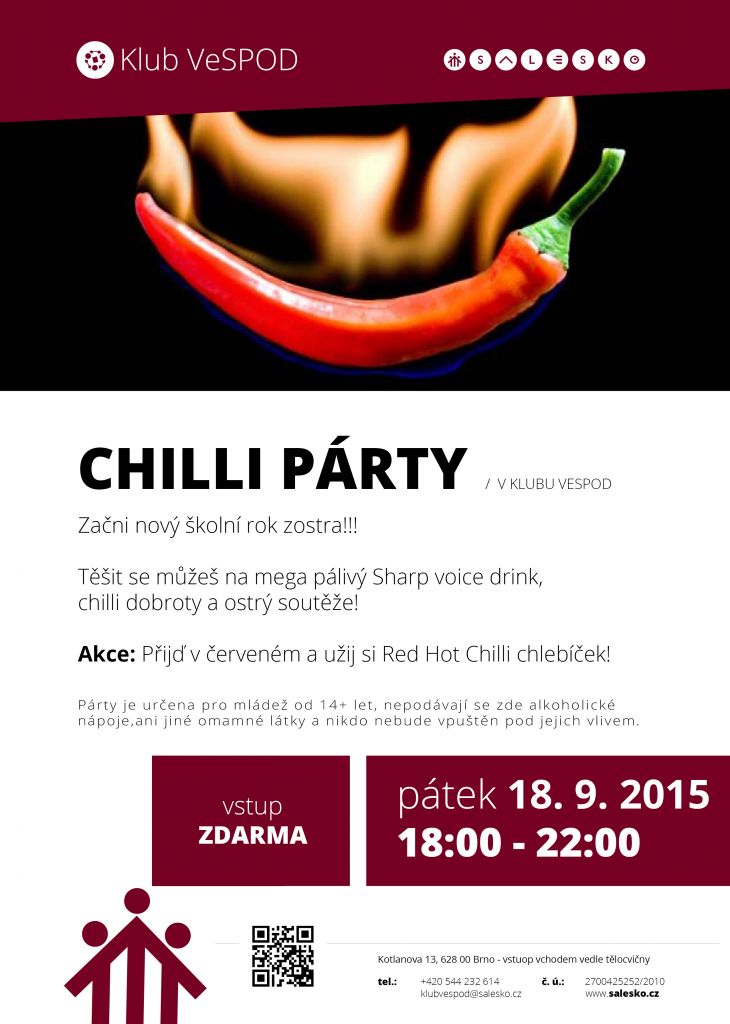 Chilli VeSPOD párty - Salesko | Brno-Líšeň